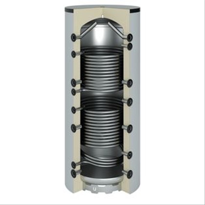 Ballon tampon acier 800 litres 2 serpentins 1910x990(790) Classe A+ ...