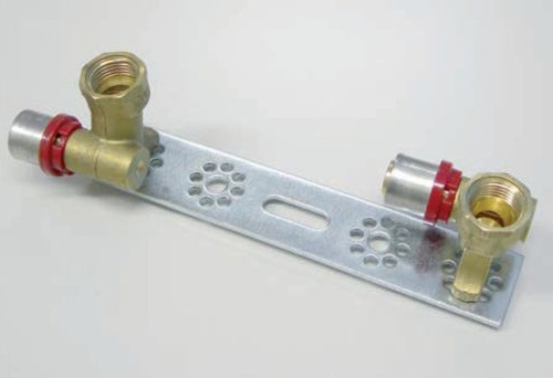 Applique Double liaison final Multicouche à sertir (TH) F1/2''(15/21) Ø16. 150mm Tiemme ...