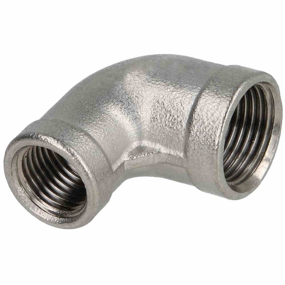 Coude inox 90° à visser F1 réduit F3/4 |Plomberie Pro